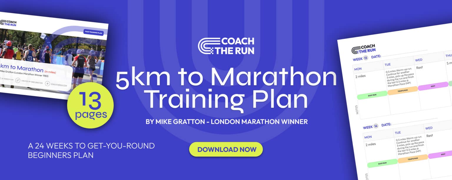 24 Week Marathon Training Plan PDF - Achieve Your Goals | Coach the Run