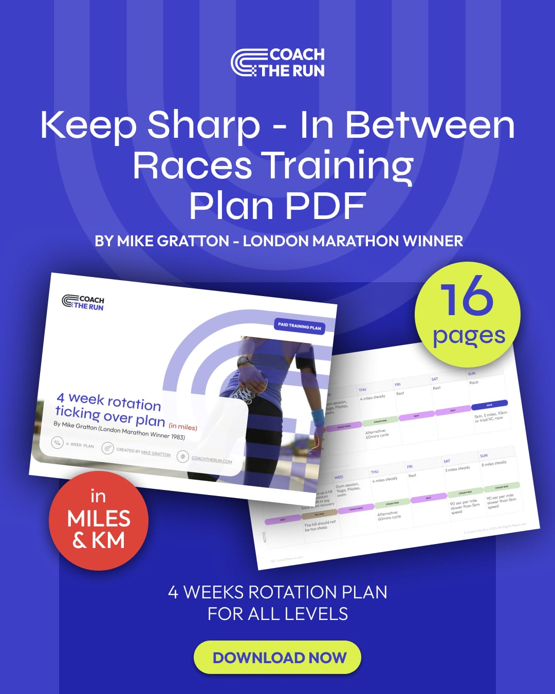 4 Week Rotation Training Plan - In Between Races by Mike Gratton ...